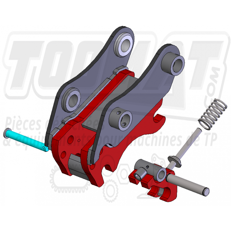 Attache Rapide Universelle mini pelle 2t à 3.8t